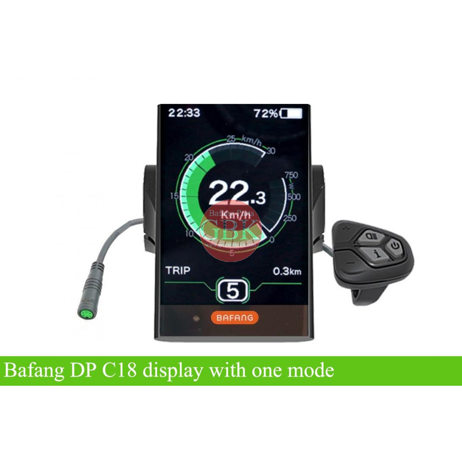 dpc18 display for Bafang BBS01B/ BBS02B/ BBSHD/ Ultra M620 mid motors ...