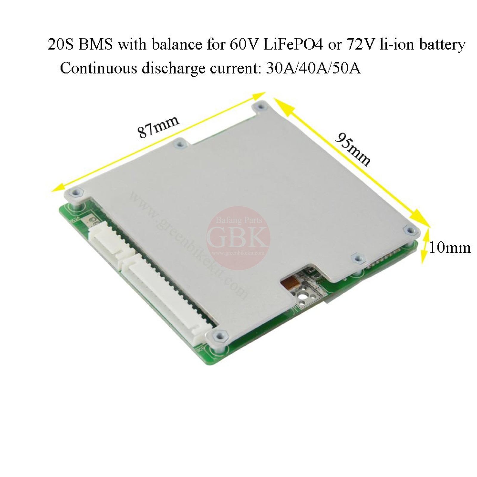20S 24S BMS/PCM 60V/72V lithium battery management system with balance ...