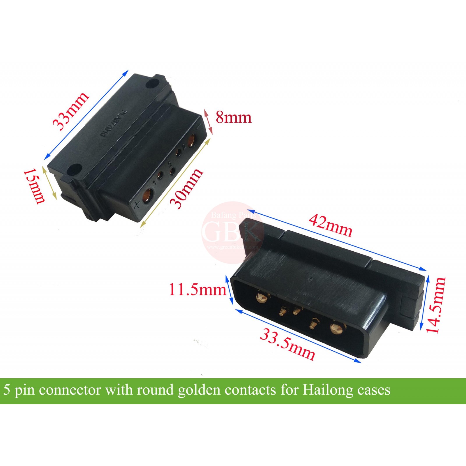 Hailong 01/02/03 casing battery discharging connector(4 pin /5 pins /6 ...