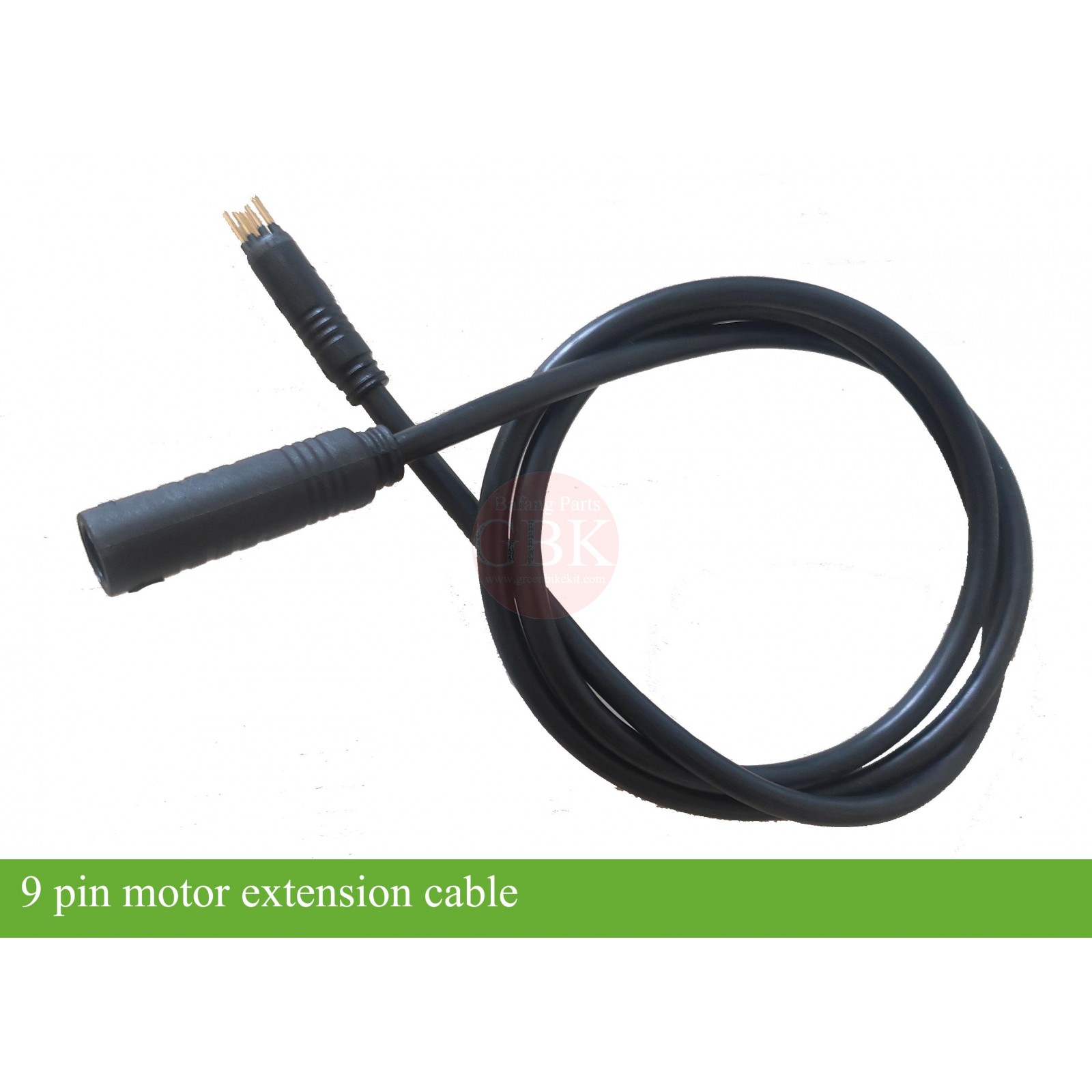 9 pin motor extension wire with waterproof connector-greenbikekit.com BBS, ebike batteries ...