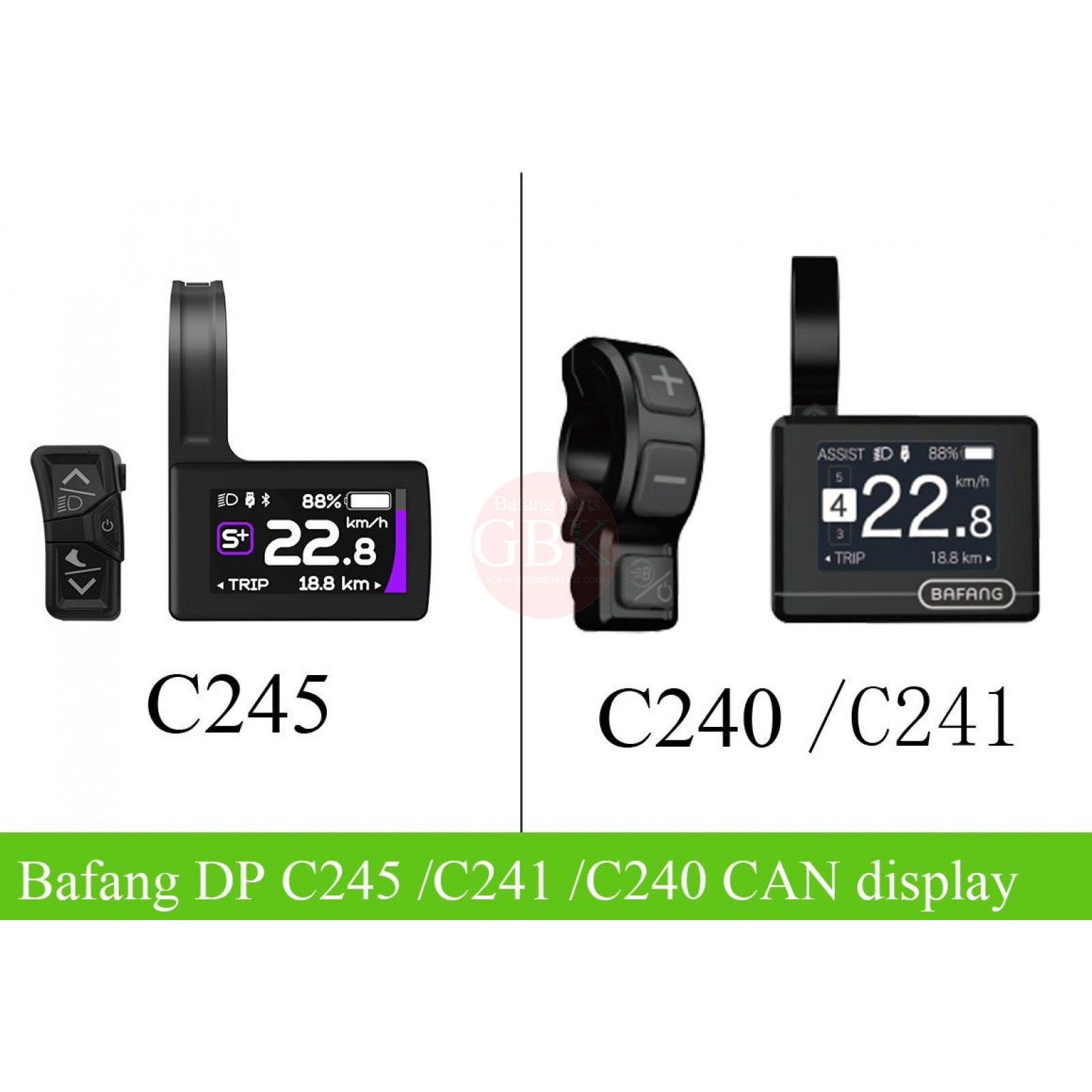 Bafang DP C245 / C241 /DP C240 CAN display for M500 M600 M800 M420 M620 ...