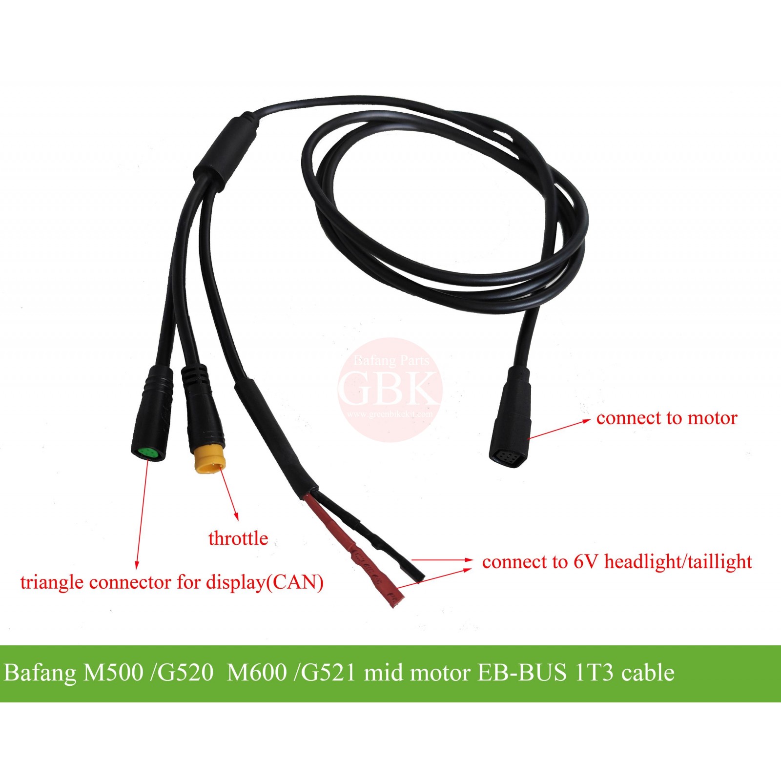 Bafang M820 M800 M600 M560 M820 M510 M410 M200 M820 motor EB-bus Cable-greenbikekit.com BBS ...