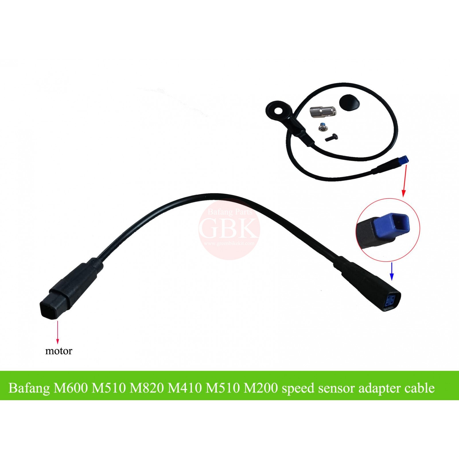 Bafang M560 M600 M500 M510 m410 M200 M820 speed sensor /light cable/harness-greenbikekit.com BBS ...