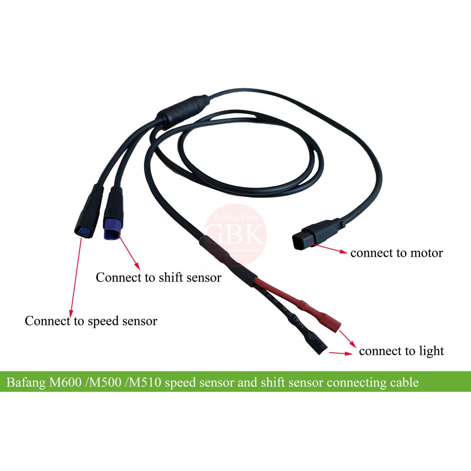 Bafang M560 M600 M500 M510 m410 M200 M820 speed sensor /light cable/harness-greenbikekit.com BBS ...