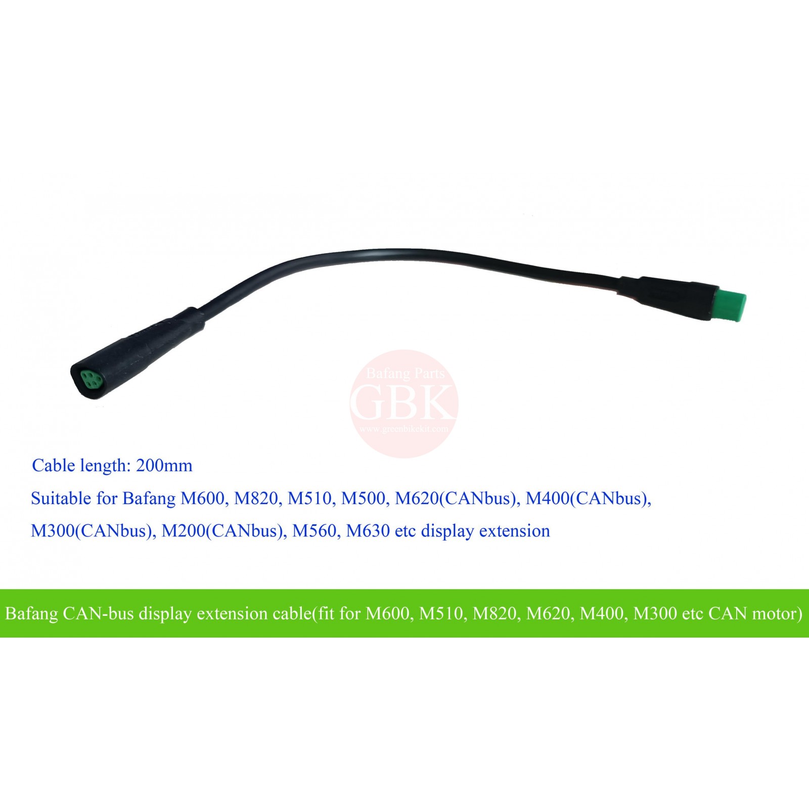 Bafang M600 M510 M560 M630 M820 M620 M400, M410 motor display extension cable.-Greenbikekit.com ...