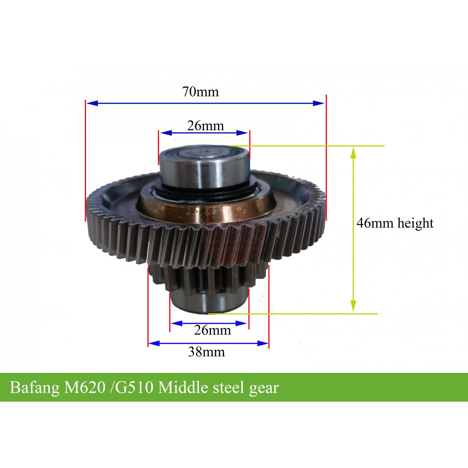 Bafang Ultra M620 /G510 middle steel gear -Greenbikekit.com BBS, ebike ...