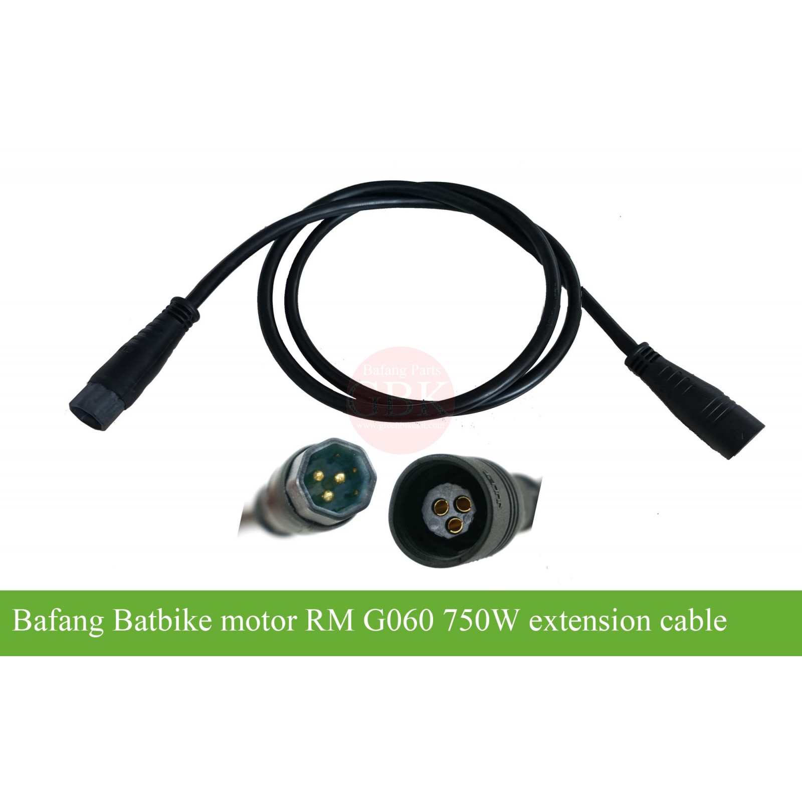 Motor cable for Bafang 750W RM G06 fatbike/snow bike hub motor-greenbikekit.com BBS, ebike ...
