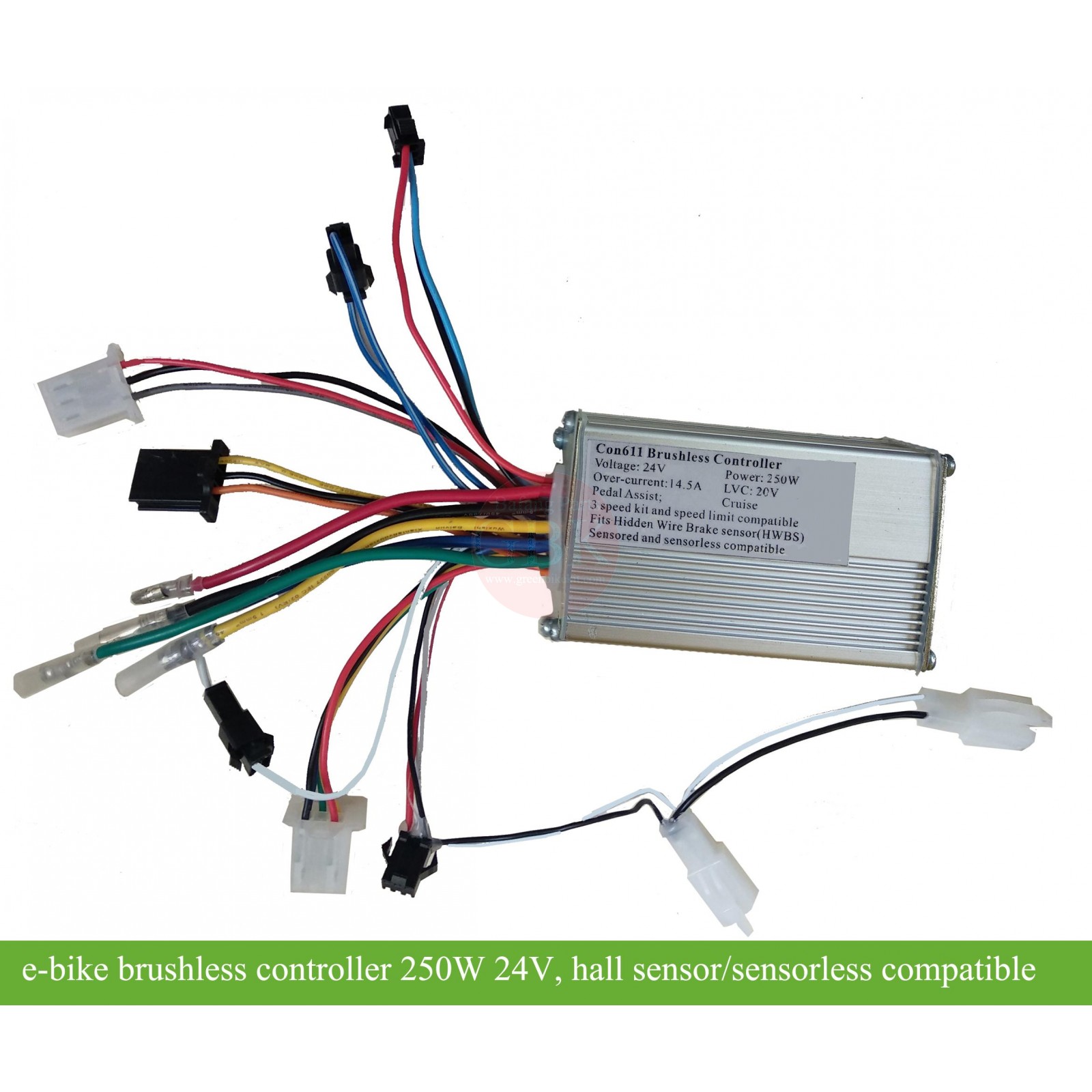24v 250watts 6mosfets brushless motor controller for bldc hub motors ...