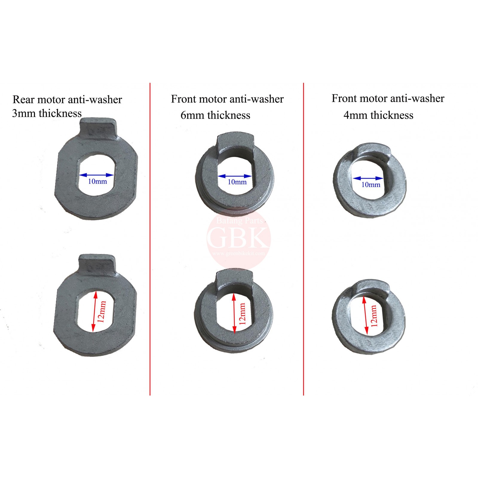 e-bike brushless dc hub motor anti-torque washers for fixing engines ...
