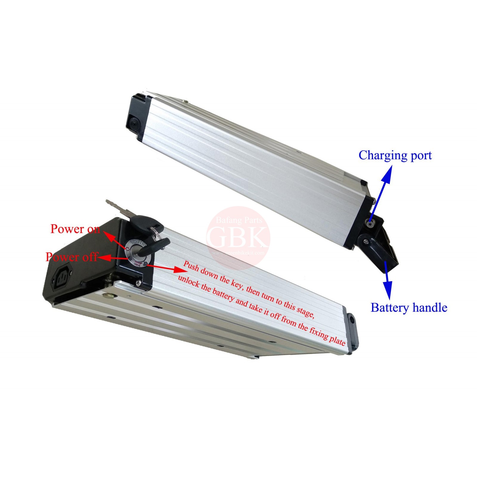 Bafang BBS01B 36v250w/350w with 36v Panasonic rear rack battery ...