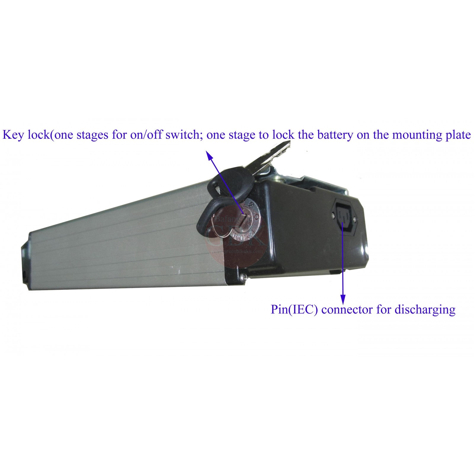 36V11.6Ah lithium ion Panasonic rack battery for electric bicycle ...