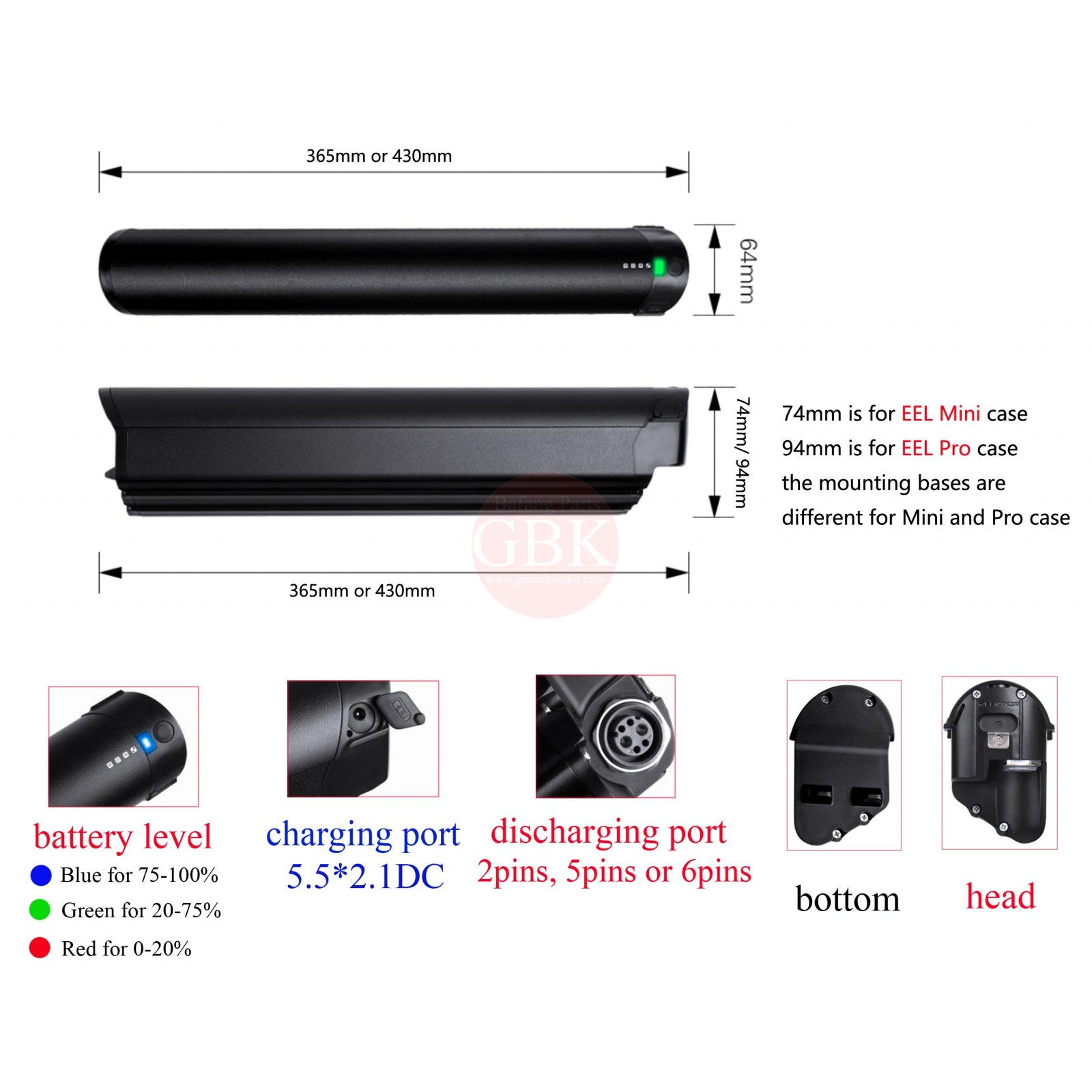 Reention EEL Pro /Mini Ride1up core 5 / LMT'D battery mounting base ...