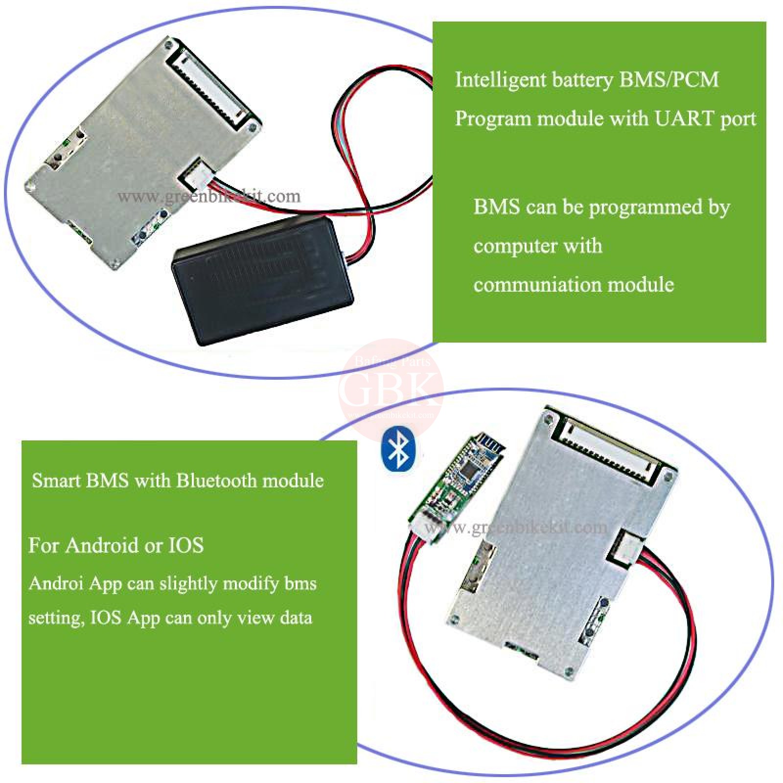 smart lithium battery management system for 7s 8s 9s 10s with software ...