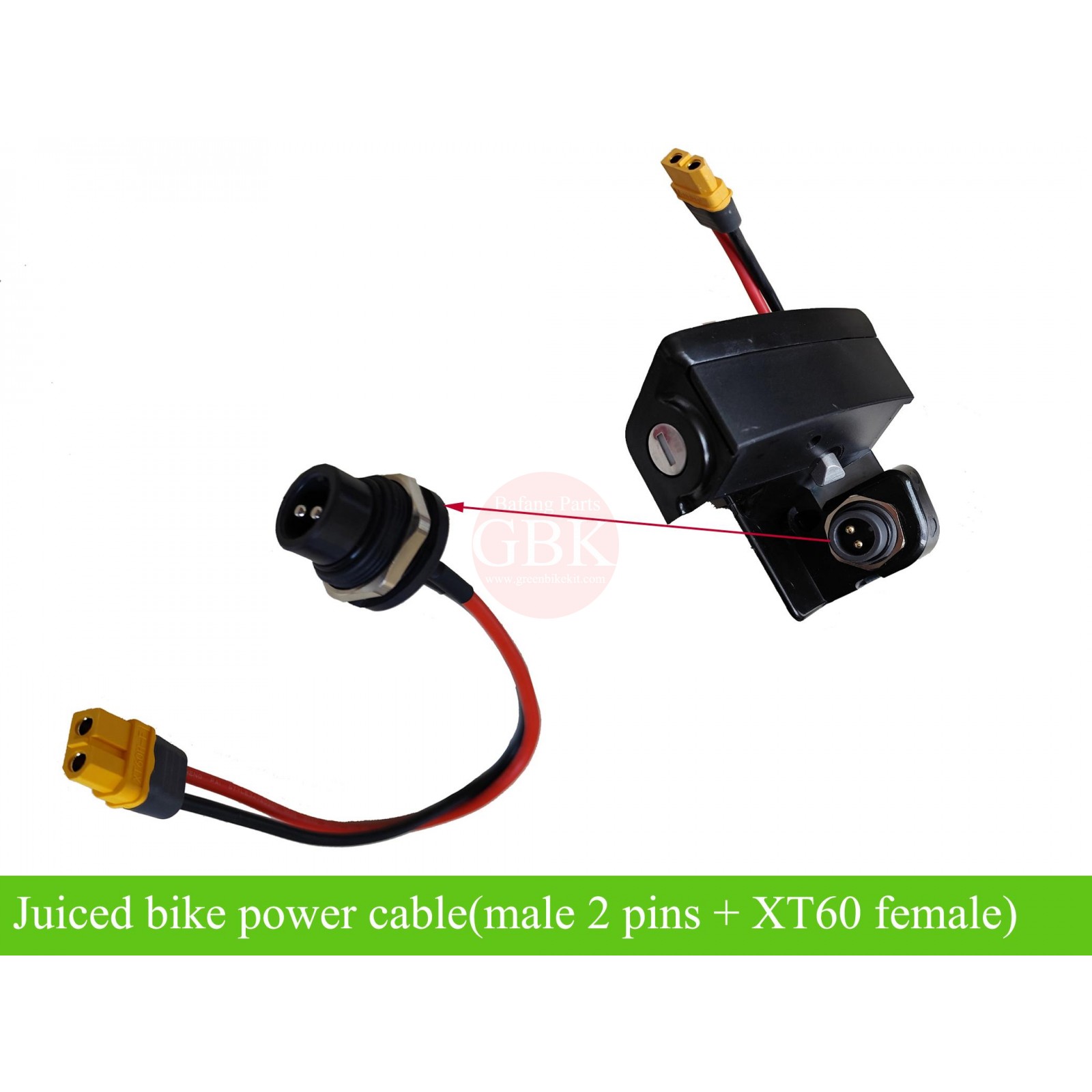 Juiced battery G1/G2 connector replacement-Greenbikekit.com BBS, ebike ...