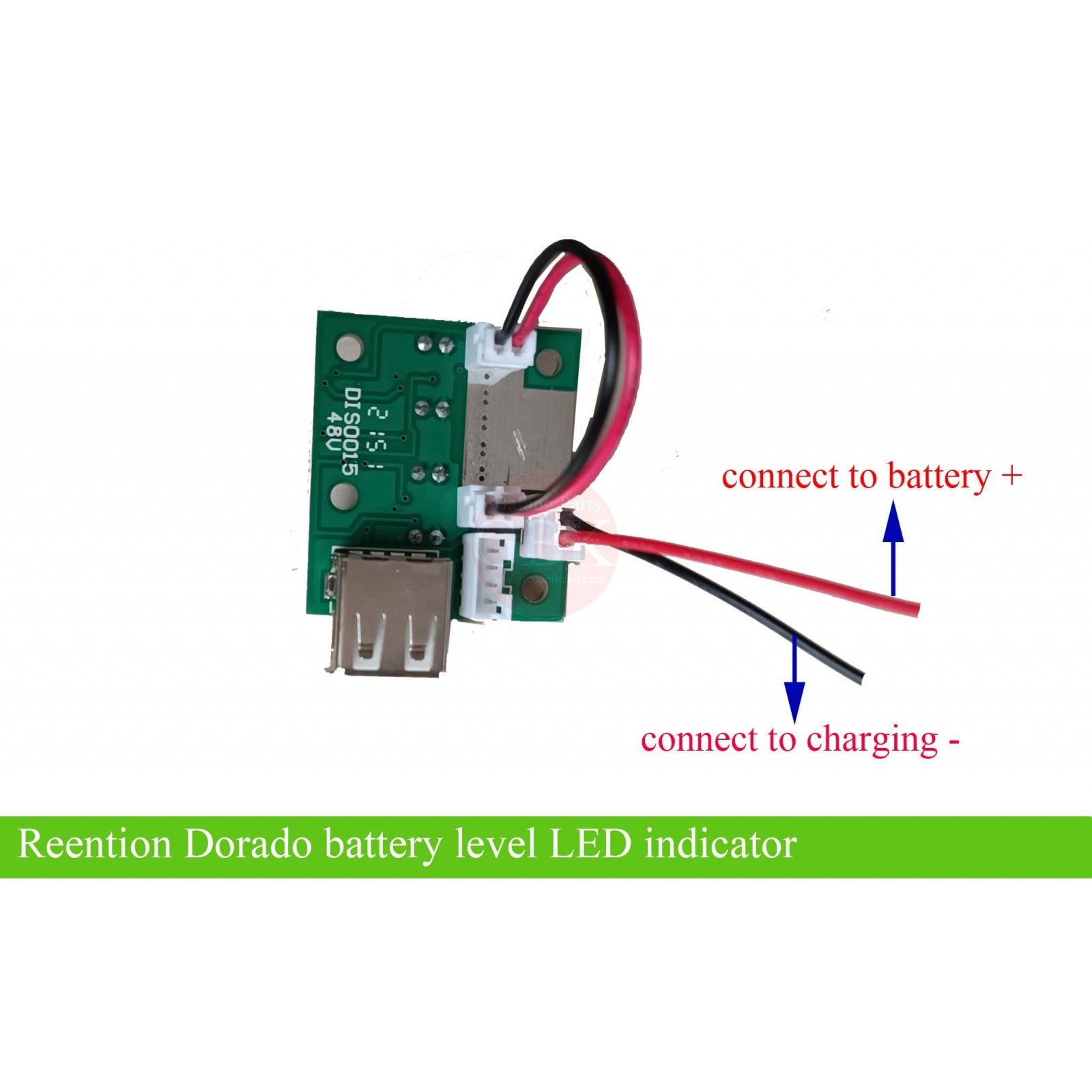 Reention Dorado battery indicator level PCB 36V 48V 52V - Greenbikekit ...