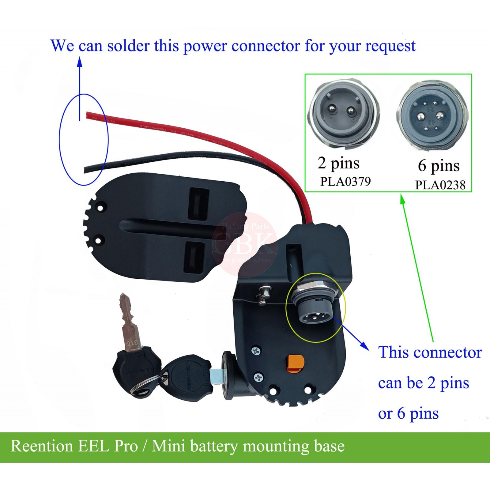 Reention EEL Pro /Mini Ride1up core 5 / LMT'D battery mounting base ...