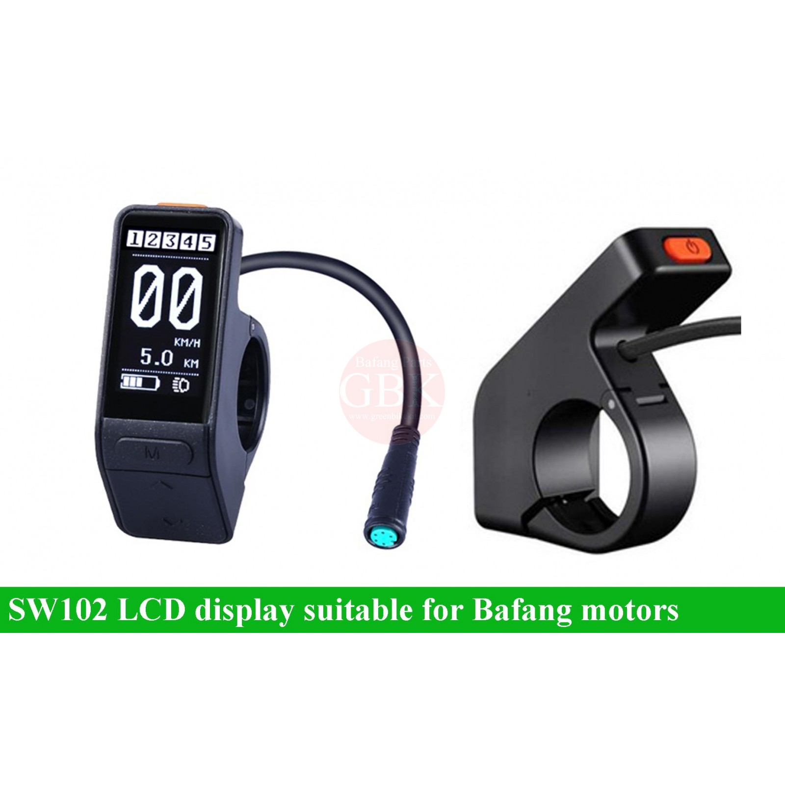 sw102 mini LCD display for Bafang BBS01/BBS02/BBSHD/M620/M400/M420 mid motors-greenbikekit.com ...